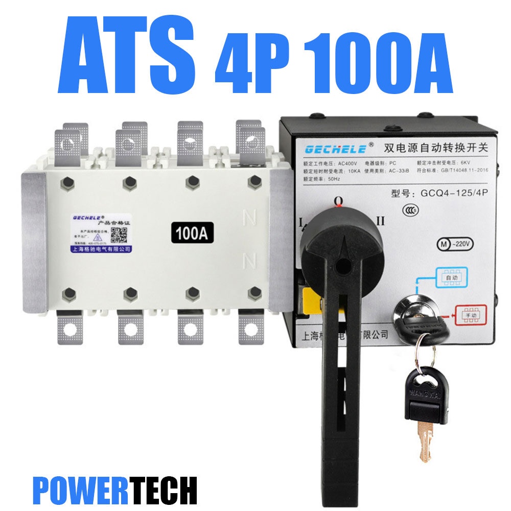 【One_boutique】ATS 4P 100A 400V Dual Power ATS Automatic transfer switch ...