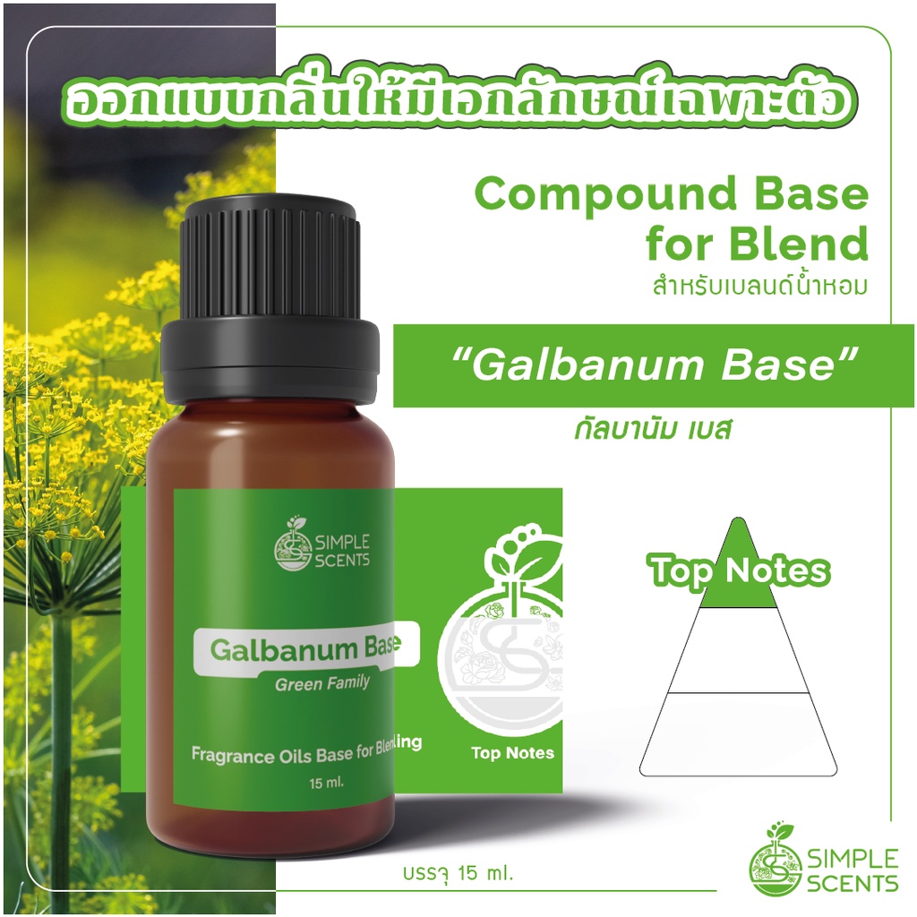 Top Notes / สำหรับเบลนด์น้ำหอม / Compound Base for Blend / 15 ml ...