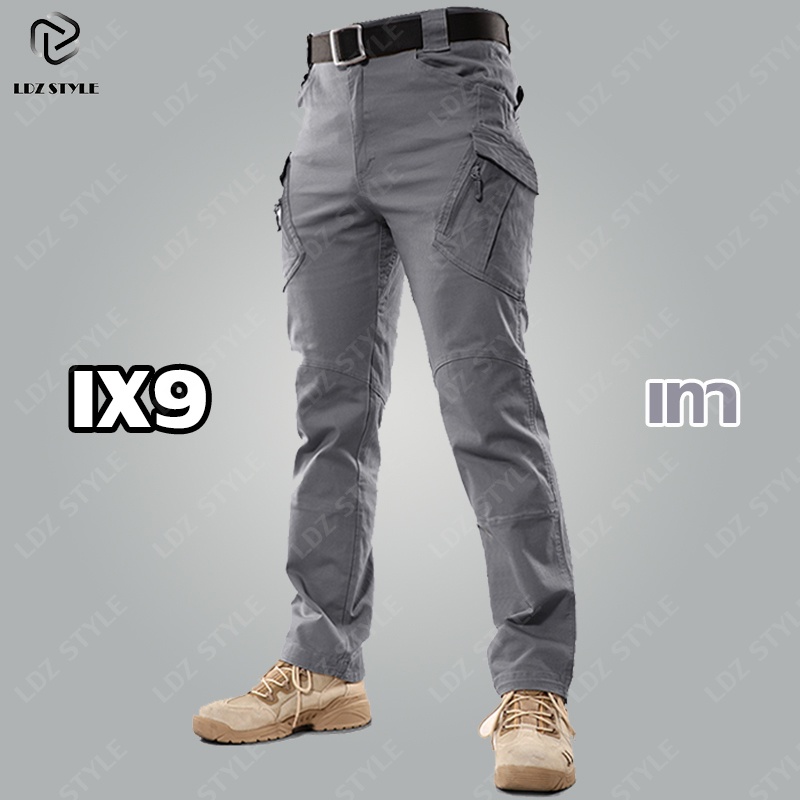 🔥พร้อมส่ง&COD🔥IX9/IX7 กางเกงคาร์โก้ผู้ชาย กางเกงยุทธวิธีหลายกระเป๋า ผ้าทนต่อการขัดถูกันน้ำ ...