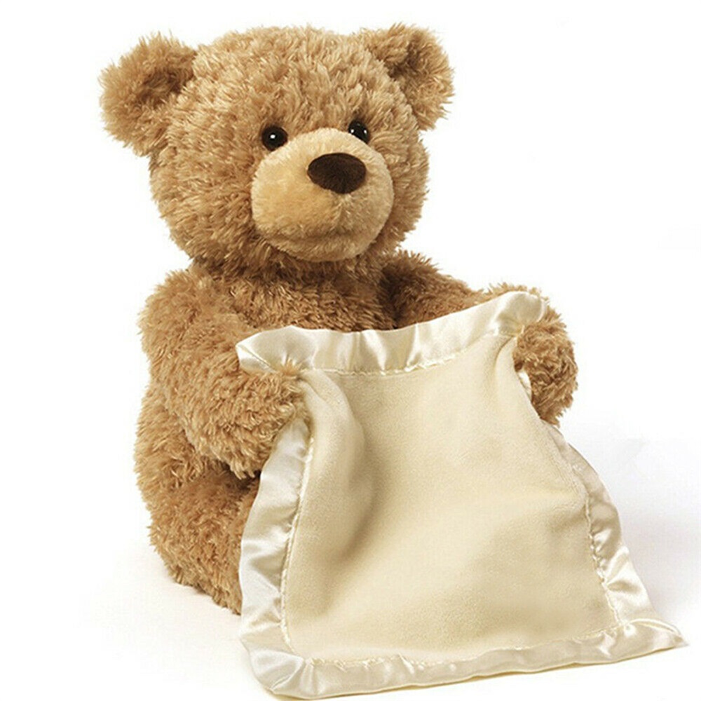 Peekaboo Early Learning Teddy Bear Beruang Plush Toy Electric Music ...