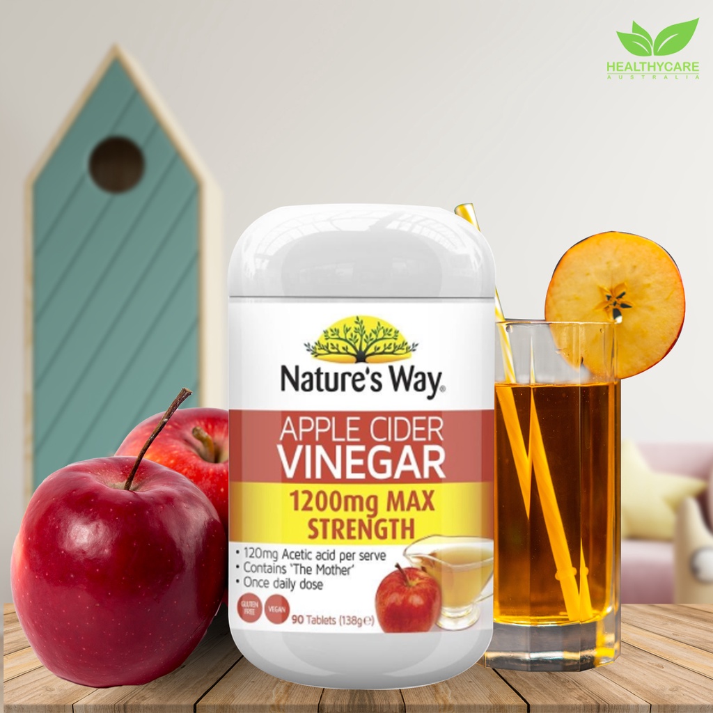 Nature's Way-Apple Cider Vinegar 1200mg Max Strength 90 Tablets ...