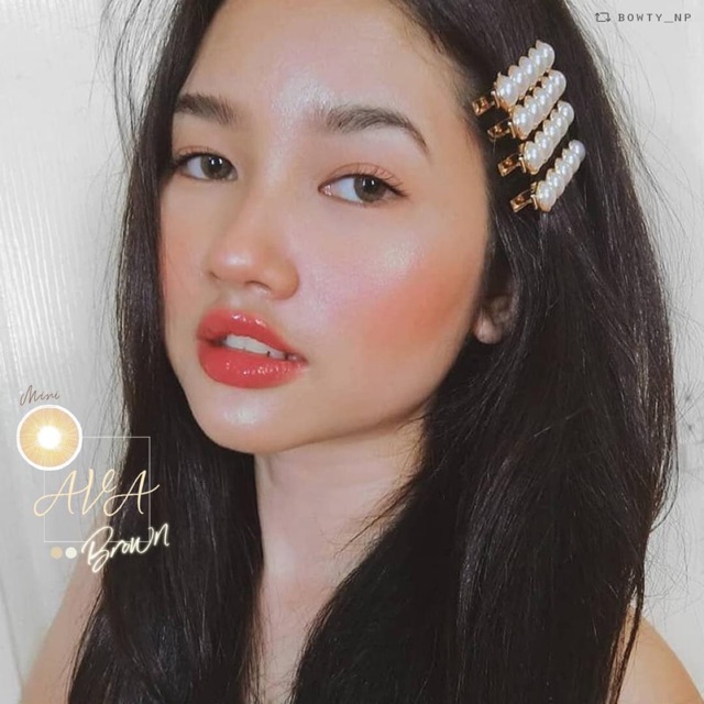 คอนแทคเลนส์ kitty kawaii mini ava brown | Shopee Thailand