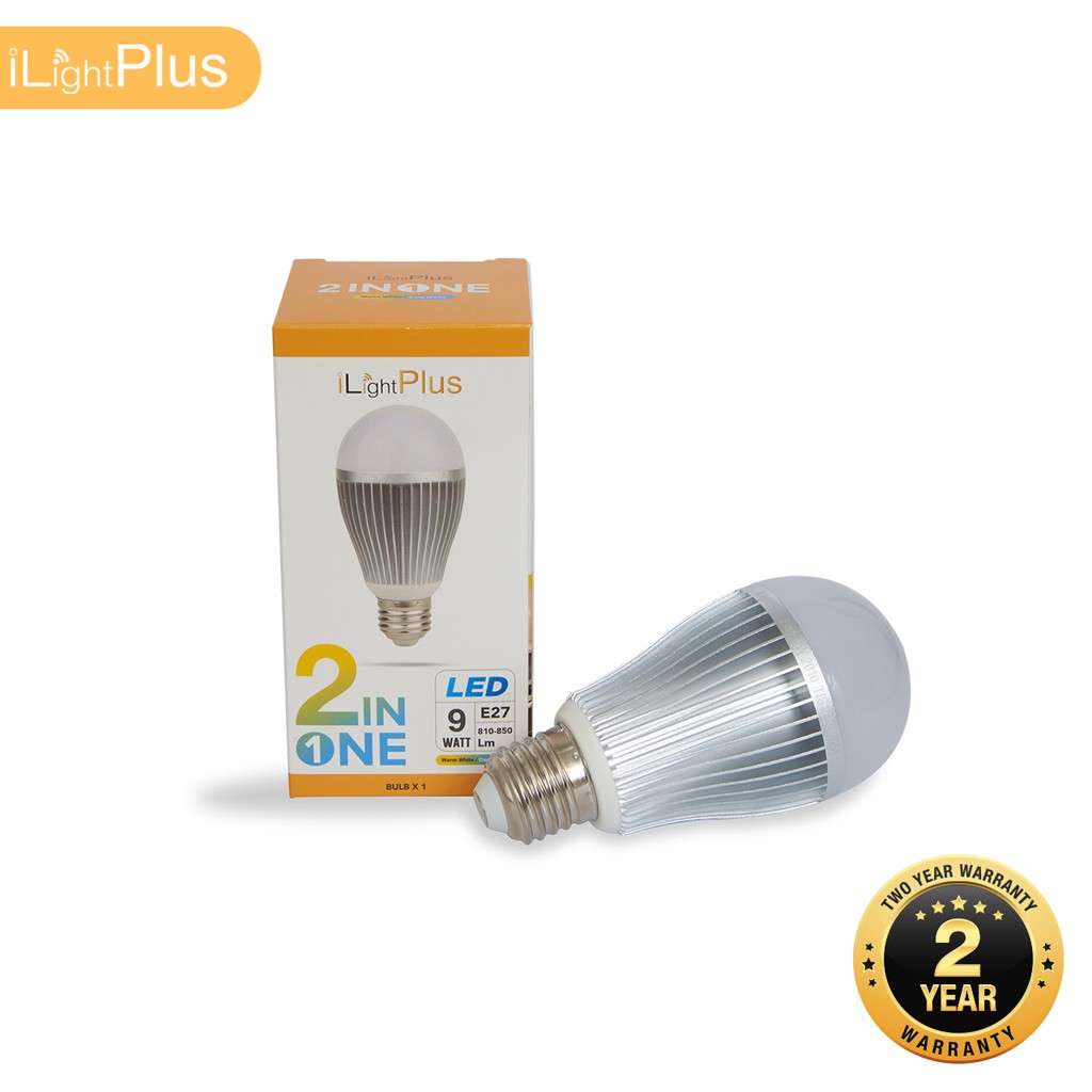 [ส่งไว ใช้นาน มอก.] iLight Plus หลอดไฟ LED รุ่น 2in1 1 หลอด (9W) - หลอด ...
