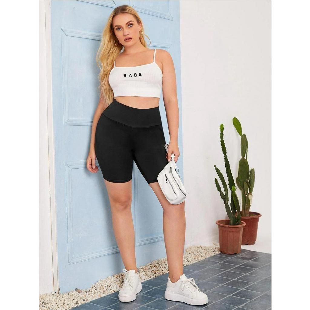 กางเกงซับในไซส์ใหญ่ XXXL สาวอวบ คนท้องใส่สบาย เลคกิ้งขาสั้น ผ้าดี ...