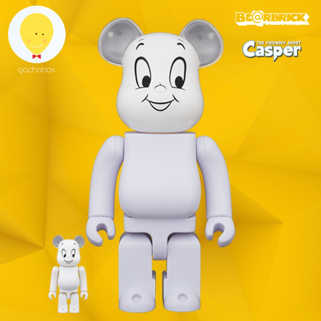gachabox Bearbrick Casper 100%+400% - แบร์บริค ของแท้ Be@rbrick Medicom ...