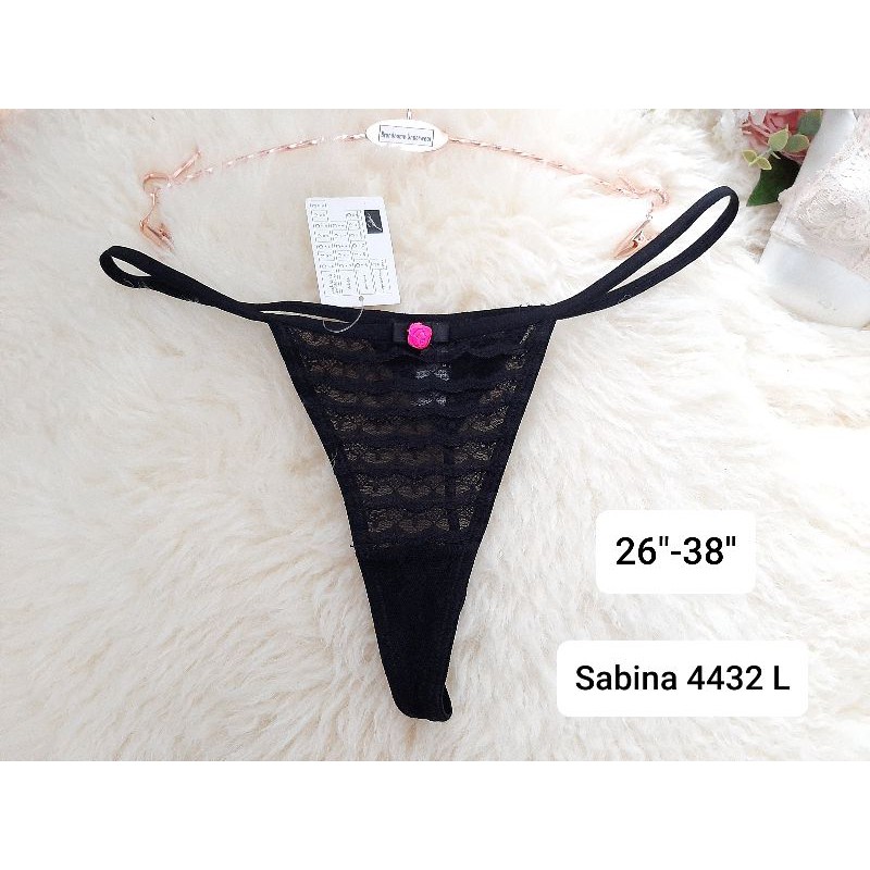 L@ senza Size XS,S,M,L,XL,XXL ชุดชั้นใน/จีสตริง(G-string) 4432 | Shopee ...
