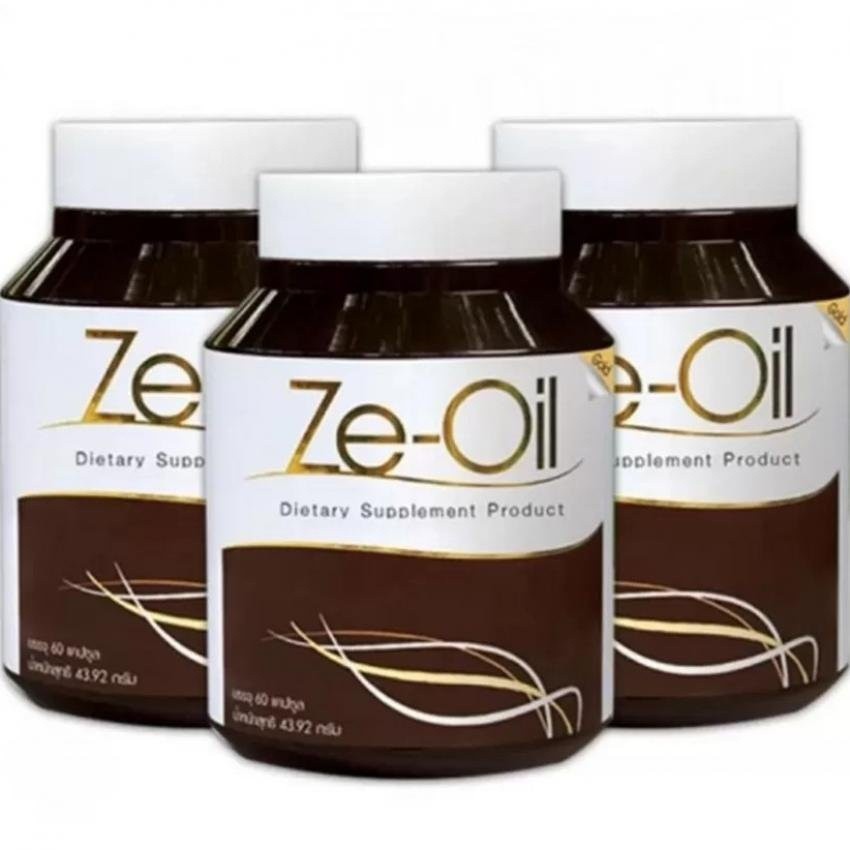Ze-Oil ซีออยล์ น้ำมันสกัดเย็นจากธรรมชาติ 4 ชนิด60 แคปซูล (3กระปุก ...