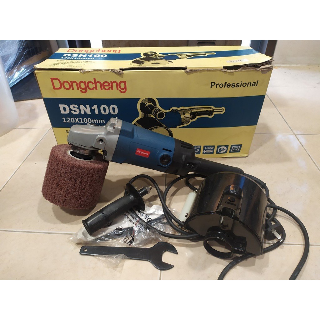DSN100 เครื่องขัดสแตนเลสแฮร์ไลน์ 4 นิ้ว (ปรับรอบได้) DONGCHENG สินค้า ...