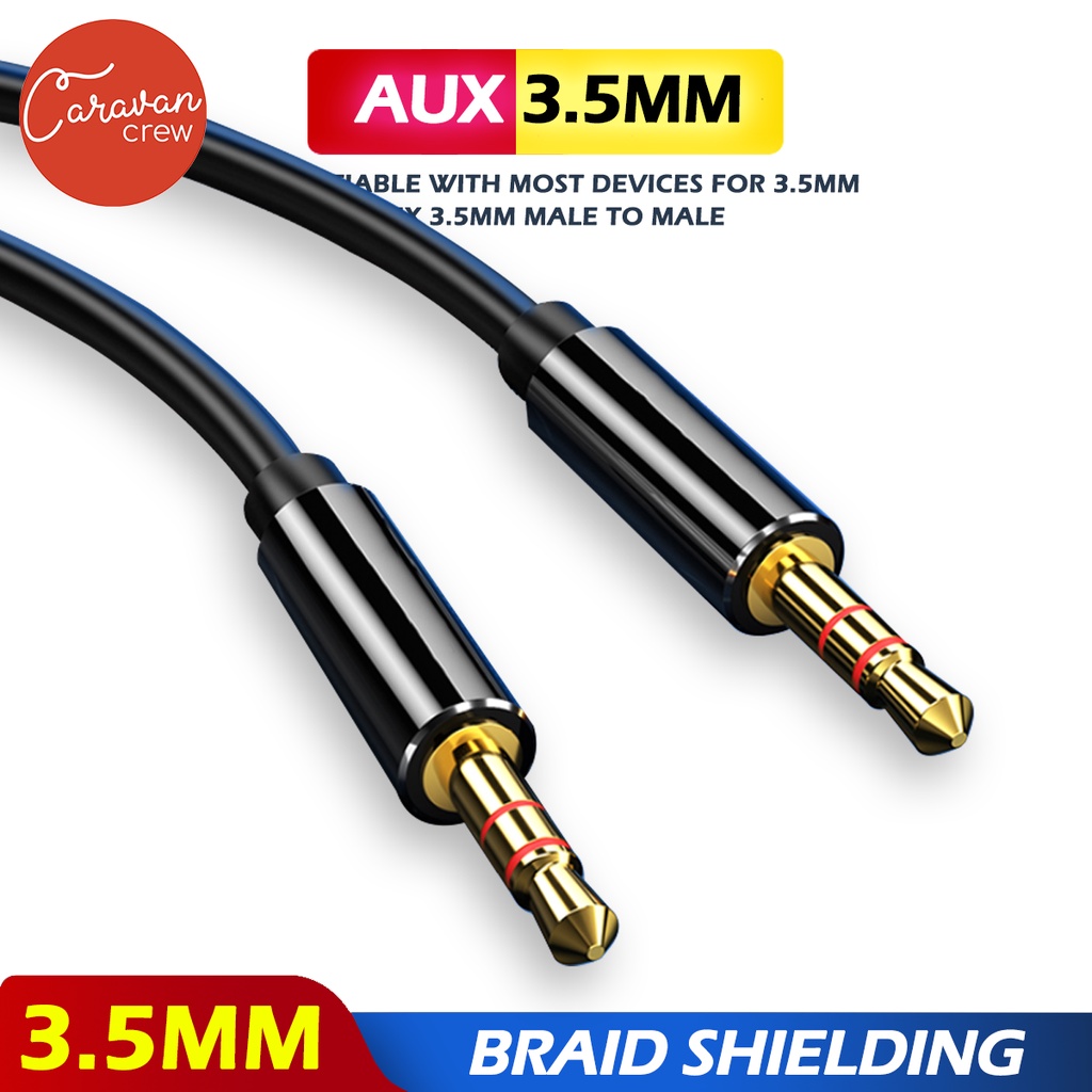 สาย 3.5mm to 3.5mm AUX AUDIO Cable รุ่น Caravan Crew Male to Male Stereo Professional HiFi Cable ...