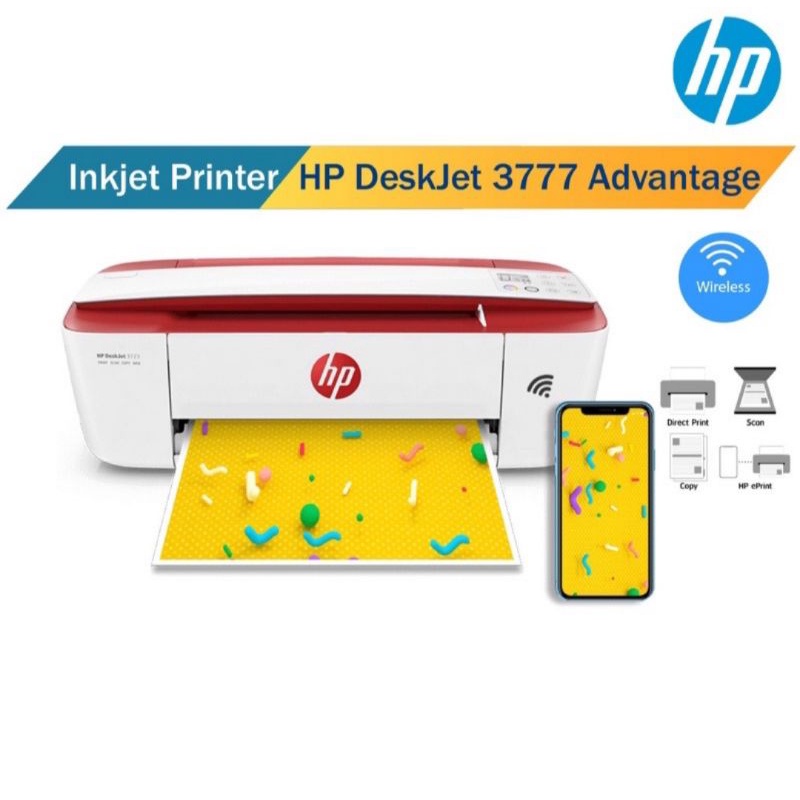 HP DeskJet Ink Advantage 3777 All-in-one Printer รองรับการสั่งพิมพ์แบบ ...