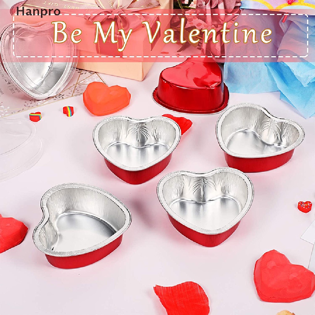 Hanpro> ถ้วยฟอยล์อลูมิเนียม รูปหัวใจ พร้อมฝาปิด 3.4 ออนซ์ 10 | Shopee ...