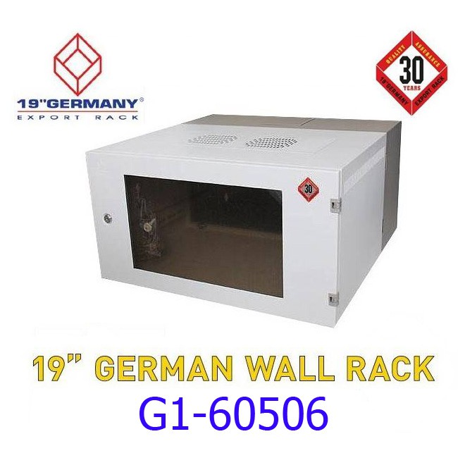 19" GERMAN Wall Rack G1-60506 ขนาด 6U กว้าง 60cm ลึก 50cm สูง 32cm ...