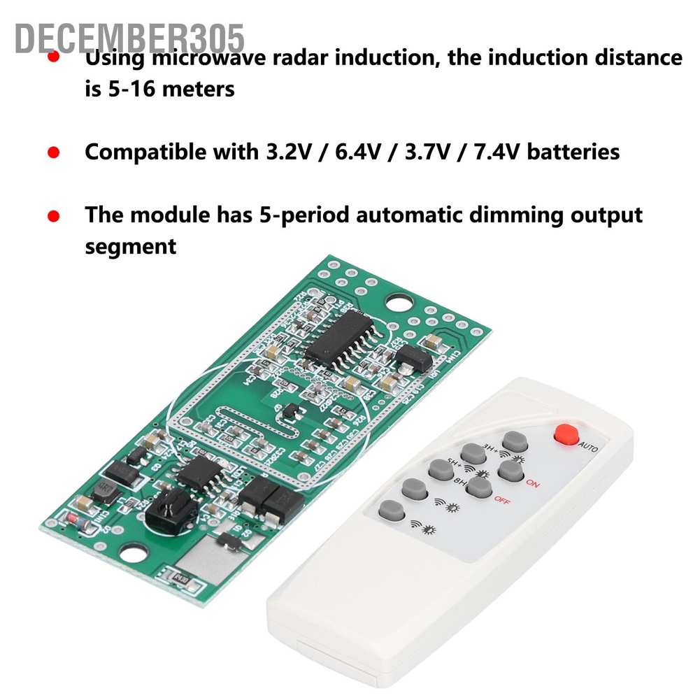 December305 3.7V 7.4V Solar Lamp Circuit Board Control Panel Microwave ...