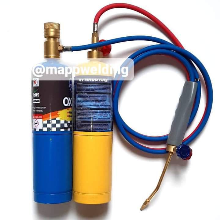 Mapp Welding ชุดเชื่อมแม๊ปคู่ OXY-GAS (แก๊ส 1กป. + ลม 1กป.) | Shopee ...