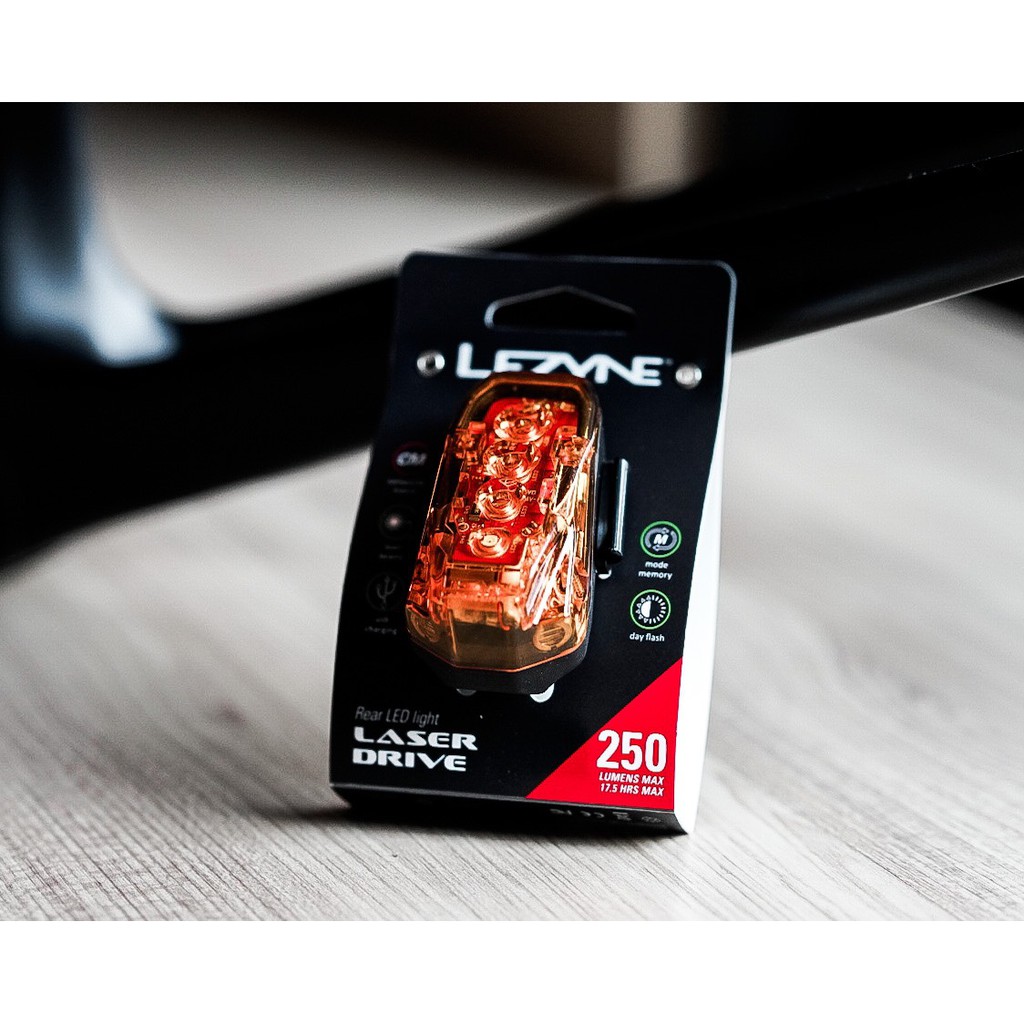 ไฟท้ายจักรยาน LEZYNE LASER DRIVE REAR 250 Lumen | Shopee Thailand