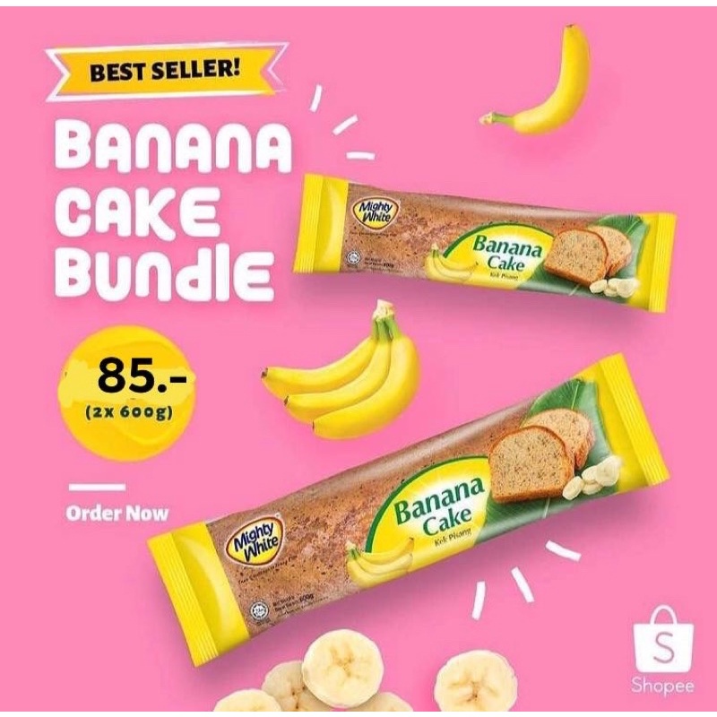 banana cake เค้กกล้วยหอม Mighty white 600g. | Shopee Thailand