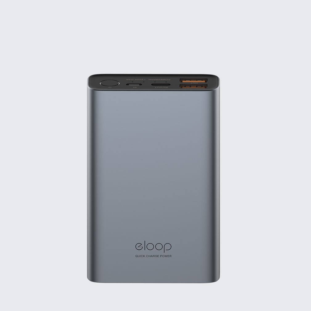 พาวเวอร์แบงค์ ชาร์จเร็ว powerbank fast charge[449 10] Eloop E36 แบตสำรอง 12000mAh Power Bank ของ ...