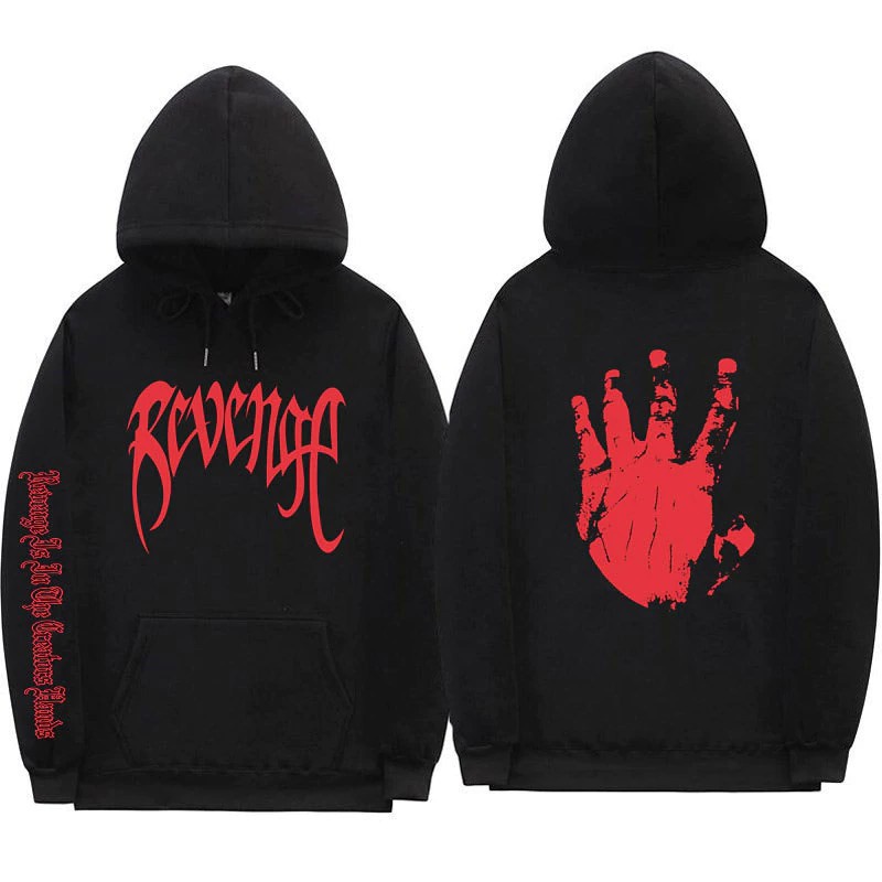 Xxtentacion Revenge เสื้อโค้ท มีฮู้ด สไตล์ฮิปฮอป สําหรับผู้ชาย Shopee