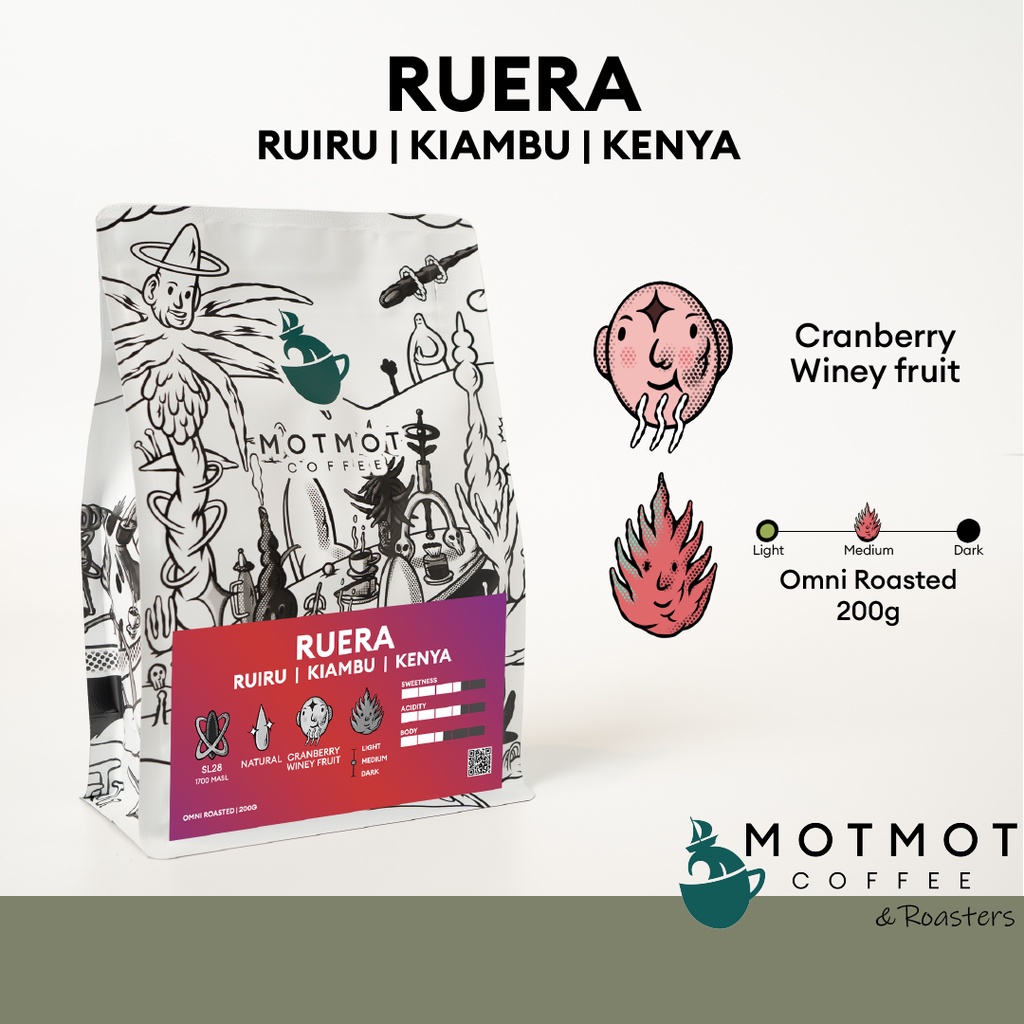 Kenya Kiambu Ruiru Ruera SL28 (Natural) | Omni Roasted 200g | เมล็ดกาแฟ ...