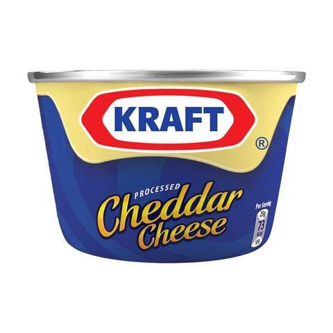 Kraft Processed Cheddar Cheese 50g ++ คราฟ เชดด้าชีสแบบกระปุก ขนาด 50g ...