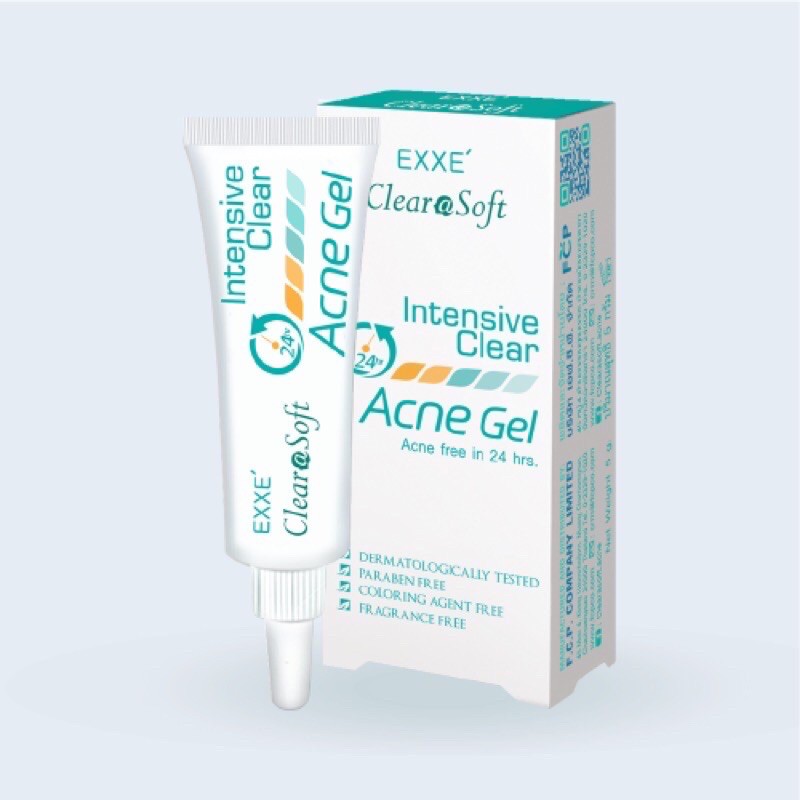 EXXE Clearasoft Intensive clear acne gel เจลแต้มสิว จาก Clearasoft ขนาด ...