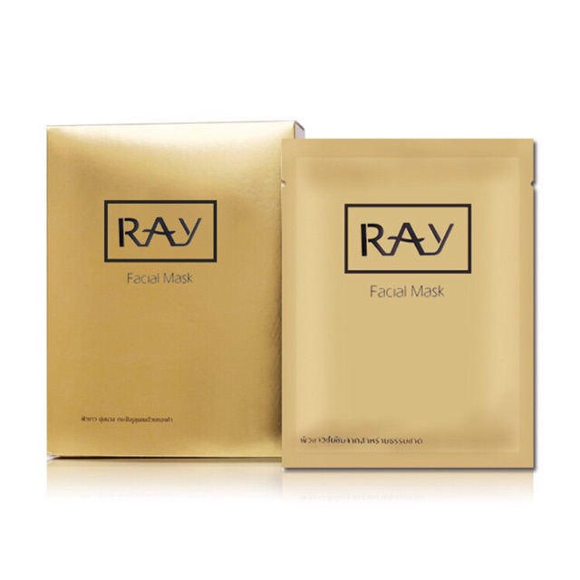 Ray Facial Mask สูตรทองคำ ของแท้ 💯% | Shopee Thailand