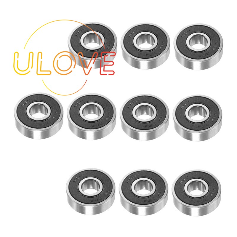 10 pcs 629-2RS 9mmx26mmx8mm Double Sealed Deep Groove Ball Bearing | Shopee Thailand