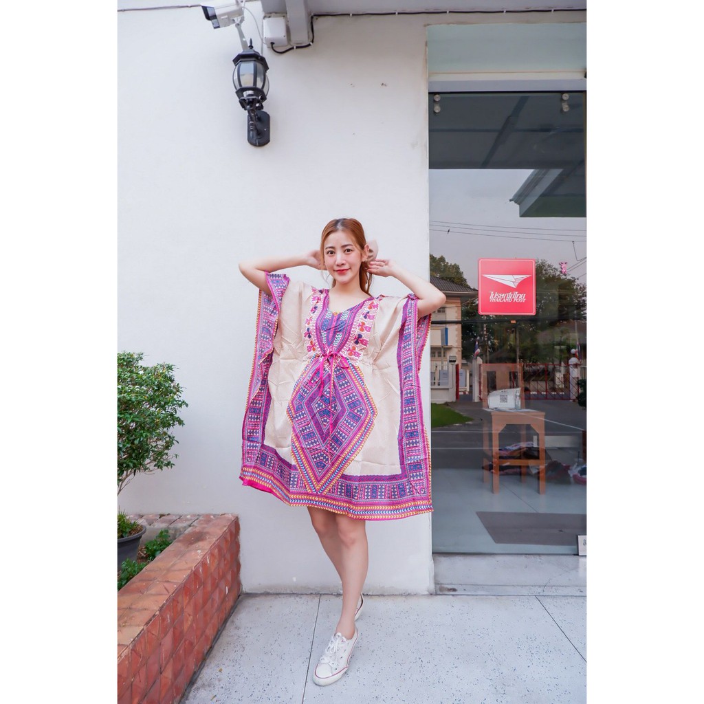 SB003 เสื้อโบฮีเมียนปีกค้างคาว *ระบุสีในช่องข้อความนะคะ* | Shopee Thailand