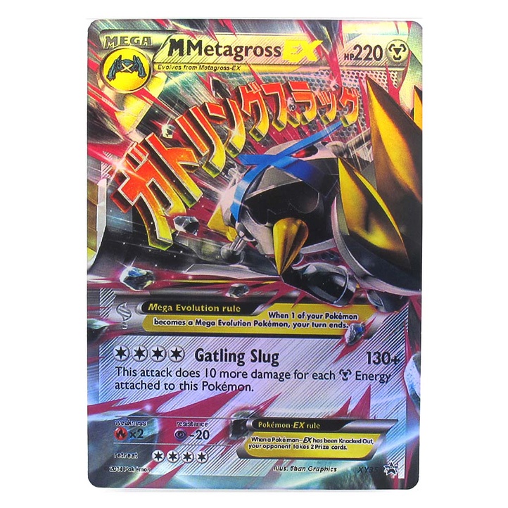 Metagross Mega EX XY35 เมทากรอส Pokemon Matt Card ภาษาอังกฤษ | Shopee ...