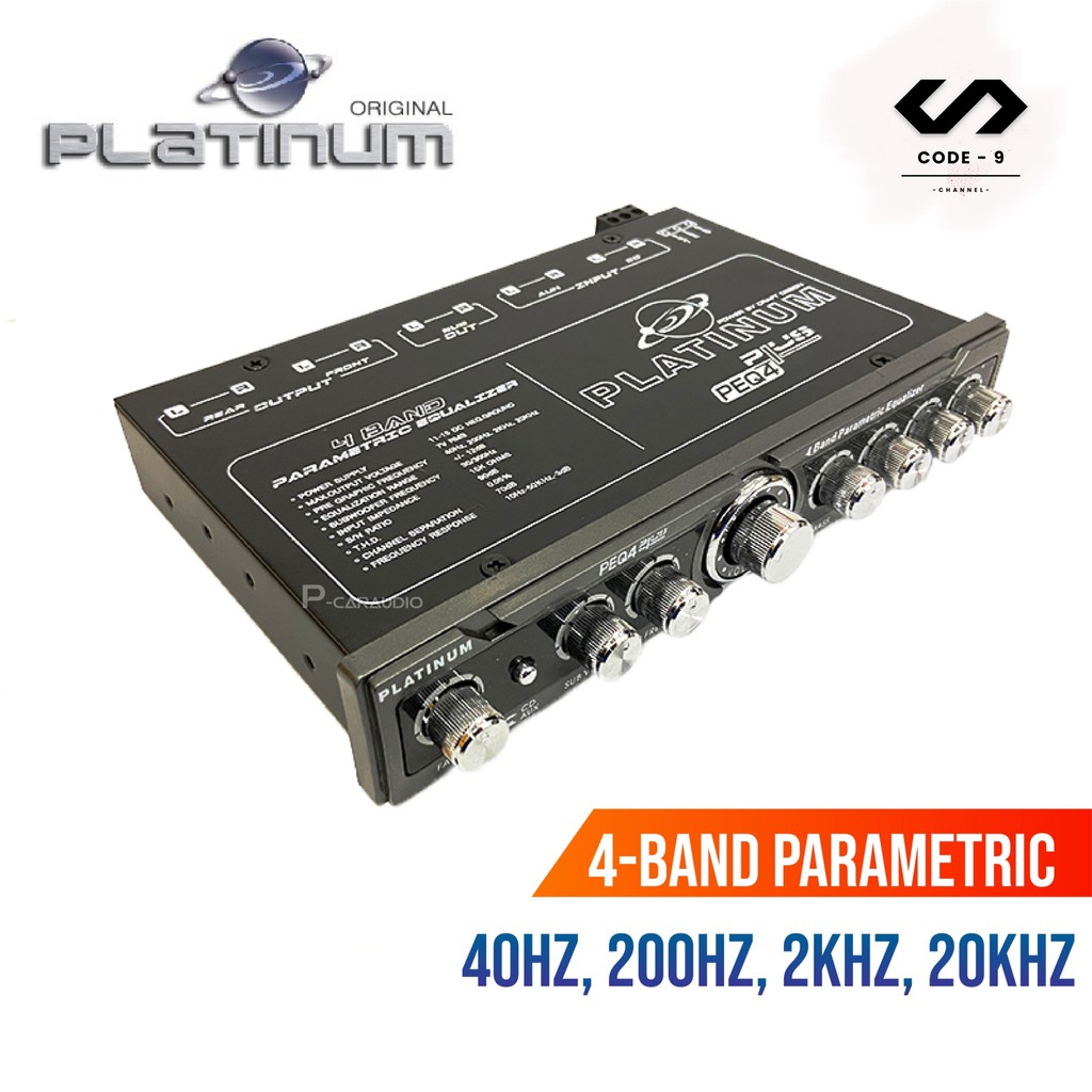 PLATINUM PEQ4 PLUS ปรีแอมป์ 4 band,ปรีรถยนต์,ปรีแอมป์ติดรถยนต์,ปรีปรับ ...