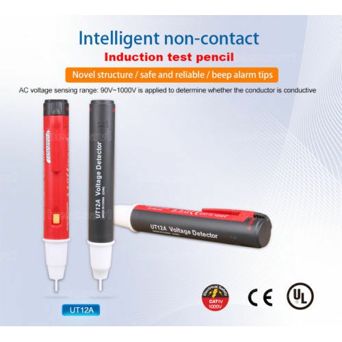 UNI-T UT12A ปากกาวัดไฟแบบไม่สัมผัสคุณภาพดี ทนทาน แม่นยำ สินค้าของแท้ 100% ออกใบกำกับภาษีได้ ...
