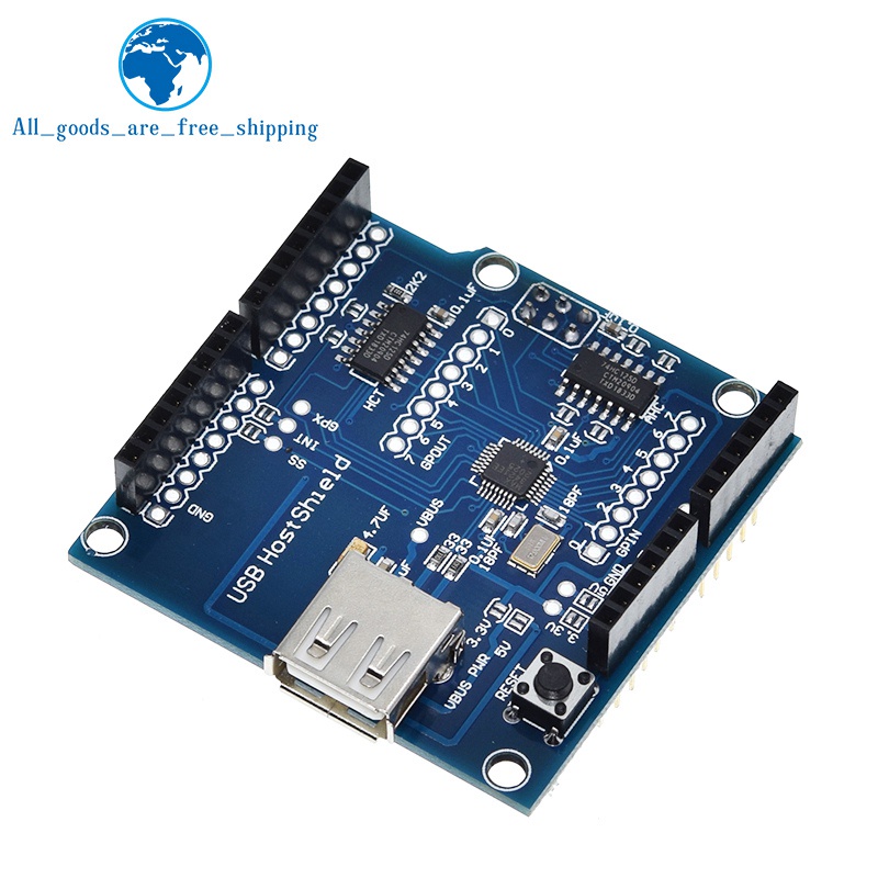 Usb Host Shield 20 For Arduino Uno Mega Adk Compatible For Android Adk Diy Electronic Module