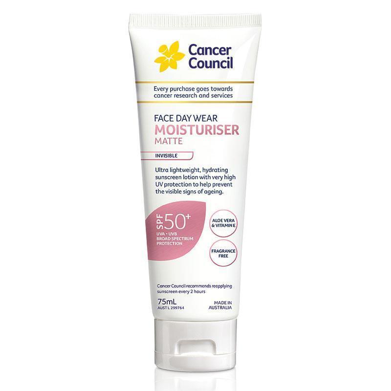 Cancer Council Australia Face Day Wear Moisturiser Matte SPF50+PA ...