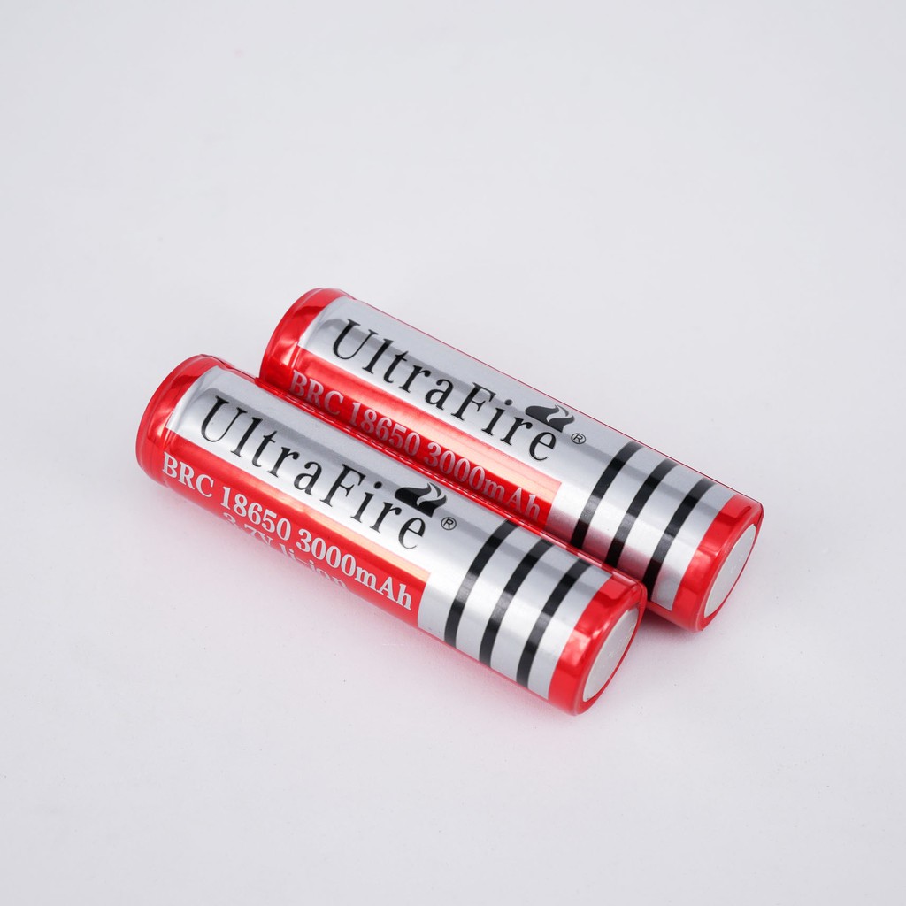 ( แพค 2 )UltraFire 3000 mAH 3.7v 18650 Rechargeable lithium Li-ion ...