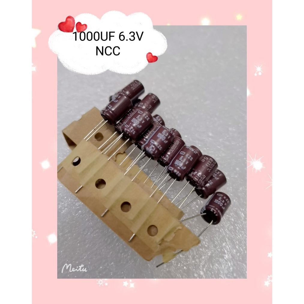 1000UF 6.3v NCC 5ชิ้น/1ชุด | Shopee Thailand