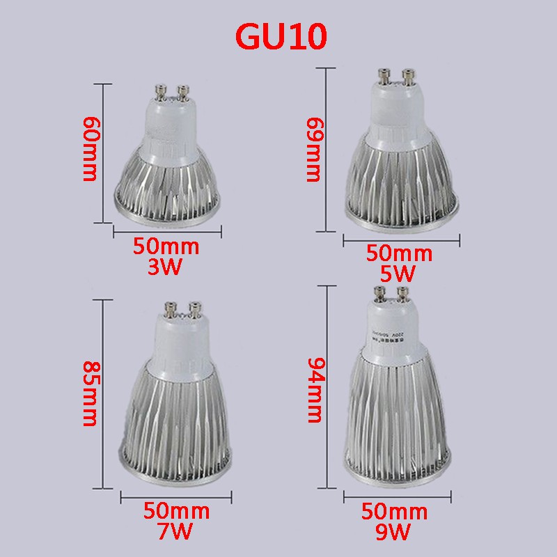 หลอดไฟสปอตไลท์ COB LED MR16 GU5.3 GU10 AC 220V AC DC 12V 3W 5W 7W ความสว่างสูง | Shopee Thailand