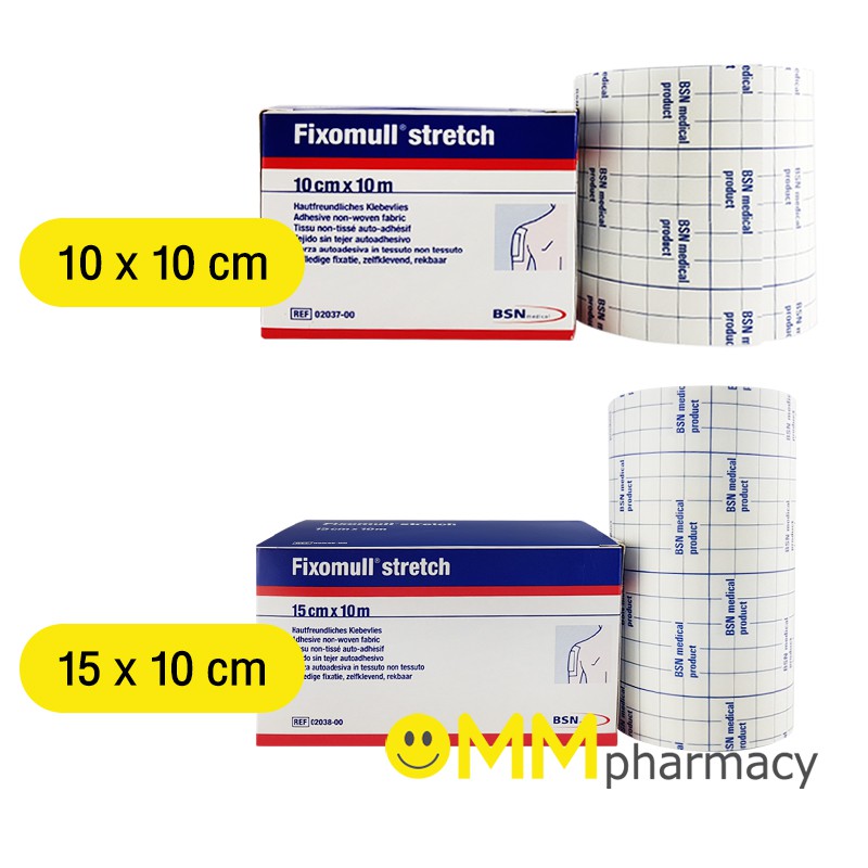 FIXOMULL STRETCH 10 CM.x10 M. / 15 cm. x 10 m. (ใช้สำหรับปิดทับวัสดุยึด ...