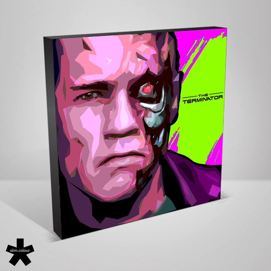 Female Pop Art Movie - Arnold Schwarzenegger in the terminator : กรอบ ...