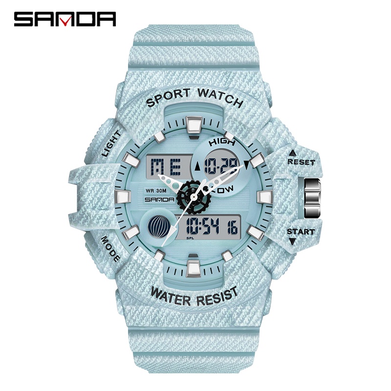SANDA นาฬิกาผู้ชาย Sport Men Watch Waterproof Men Watch | Shopee Thailand