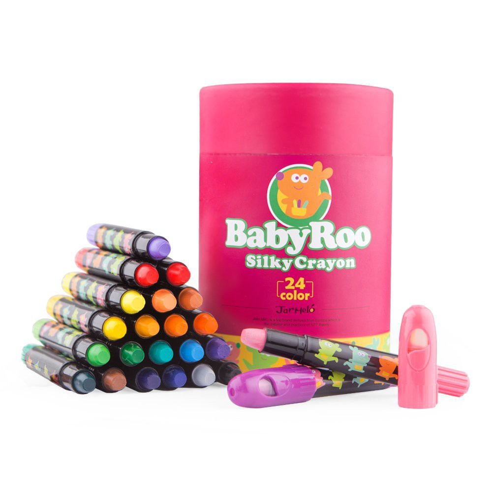 Joan Miro BABY ROO Rotating Silky Crayons 24 Color - สีเทียนปลอดสารพิษ ...