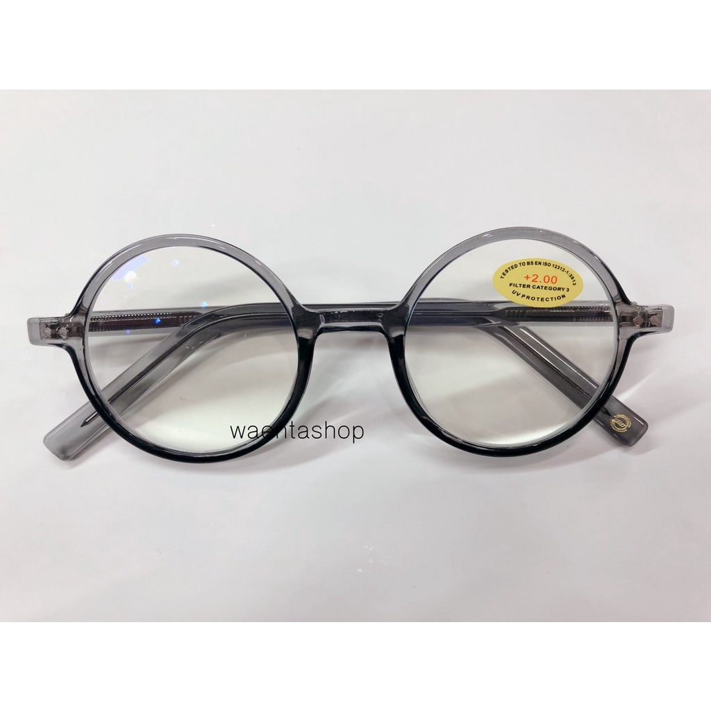 แว่นสายตาสั้น / สายตายาว กรองแสงสีฟ้า Anti Blueblock ทรงวินเทจ ทรงกลม 7422A | Shopee Thailand