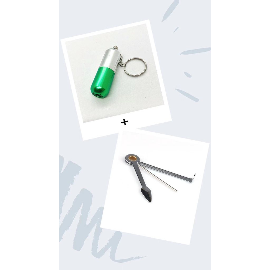 ไปป์พวงกุญแจโลหะแบบพกพา Portable Mini Metal Keychain Pipe | Shopee Thailand