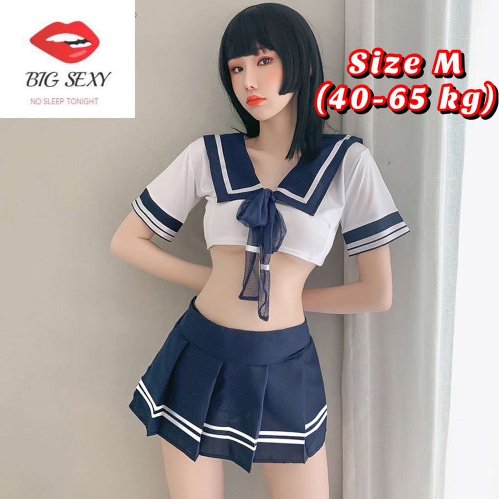 ♝80 kg ใส่ได้ ชุดนักเรียน ชุดคอสเพลย์นักเรียน 3 สี เซ็กซี่ มีโบว์ริบบิ้น S-028 ราคาส่ง | Shopee ...