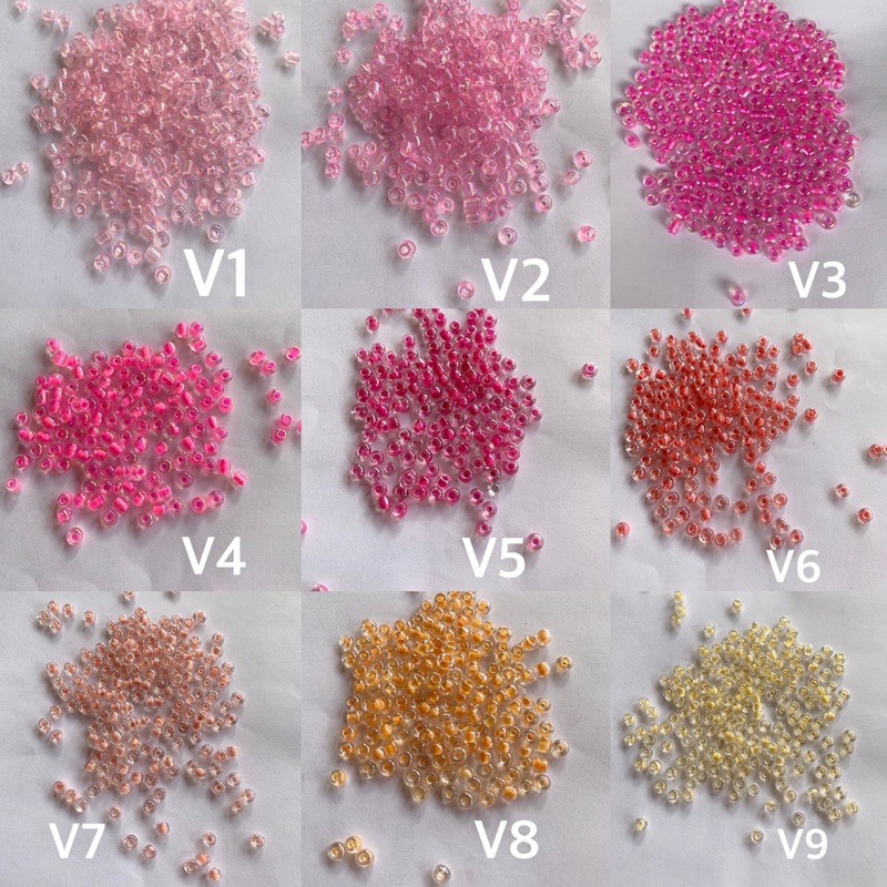 ลูกปัดใสสีสอดไส้ 4mm 200g. | Shopee Thailand