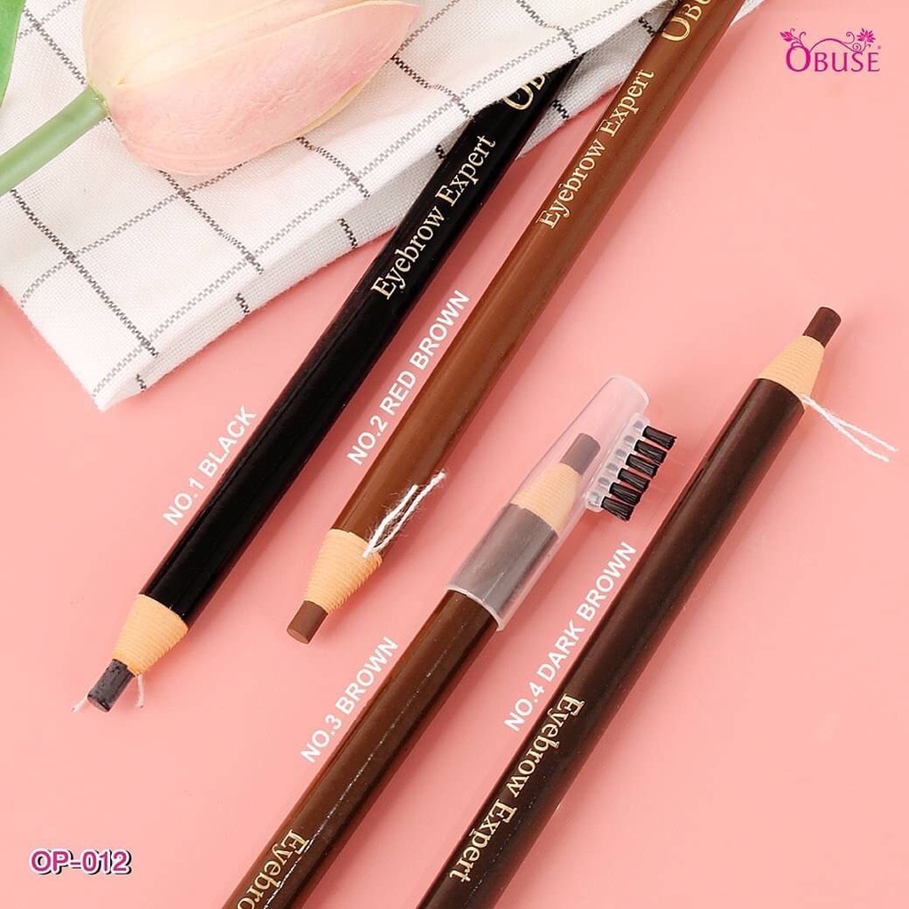 ( 1 แท่ง ) OP012 Obuse Eyebrow Expert ดินสอเขียนคิ้ว โอบิวซ์ แบบเชือก ...