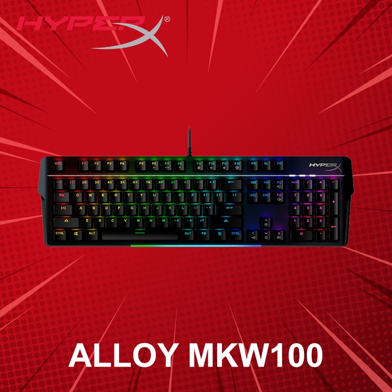 คีย์บอร์ด HyperX รุ่น Alloy MKW100 (ภาษาอังกฤษ) ประกันศูนย์ 2 ปี | Shopee Thailand
