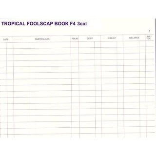 Tropical F4 ปกแข็ง 3 คอลัมน์ สมุด Foolscap Manuscript /Buku Log Kulit ...