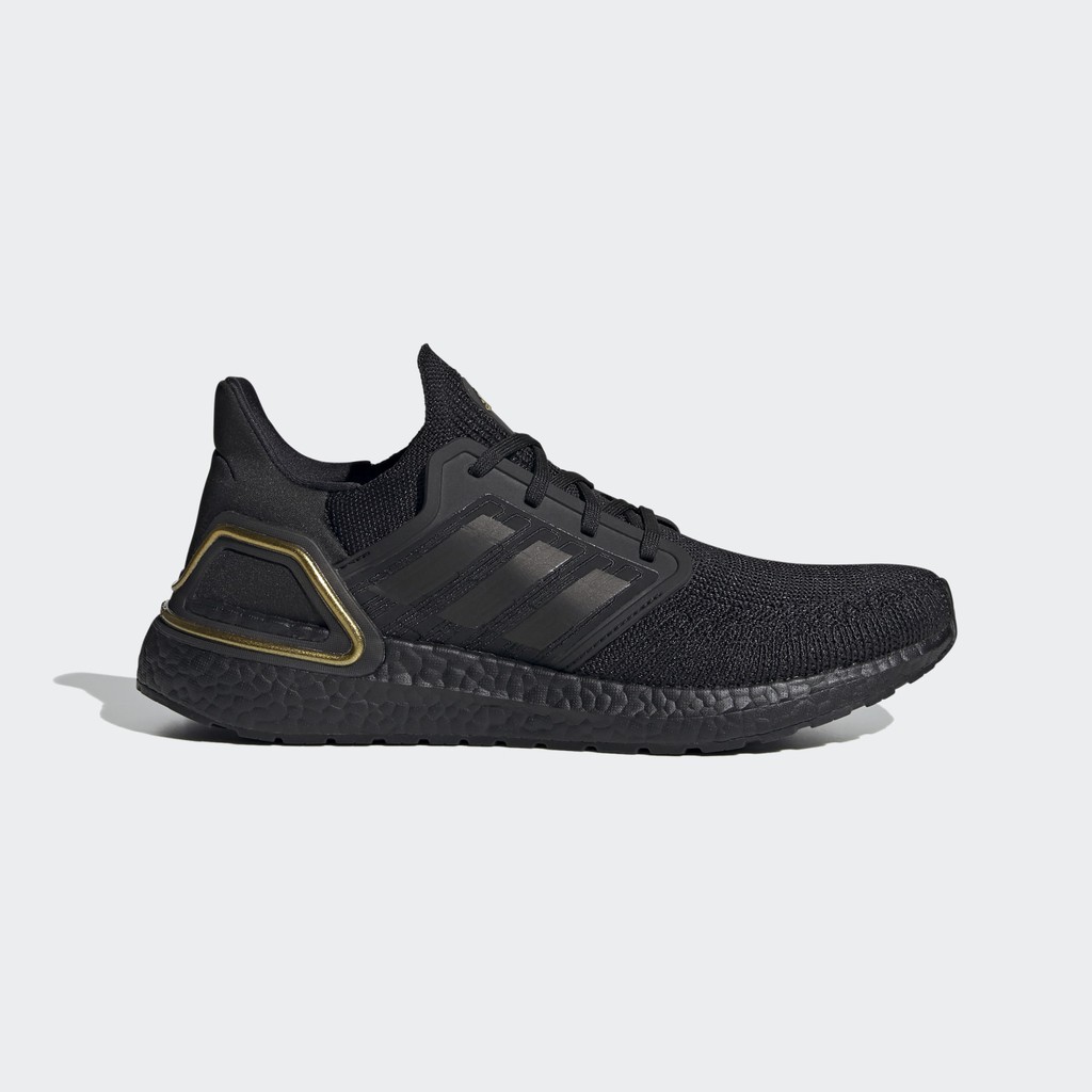 รองเท้า adidas UltraBoost 20 EG0754 สีดำ Triple Black Gold Metallic ...