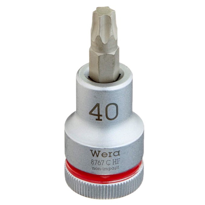 WERA 8767 C HF TORX TORX Zyklop bit socket with 1/2" drive with holding ...