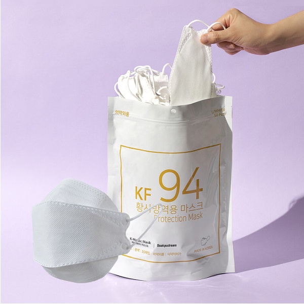 พร้อมส่ง!! หน้ากากอนามัย 3D K-Medic KF94 ของแท้จากเกาหลี Made in Korea แพค 50 ชิ้น | Shopee Thailand